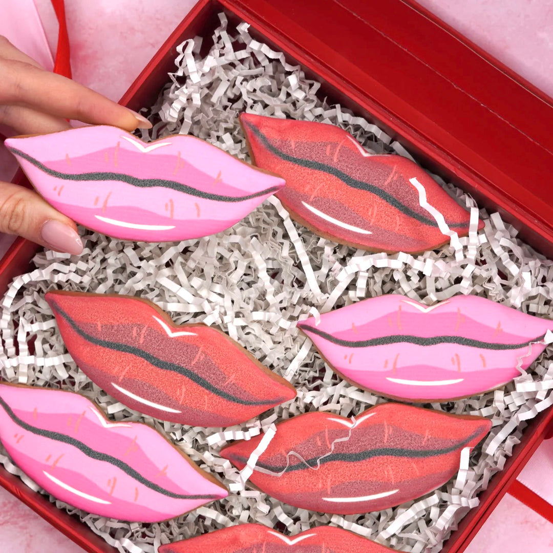 Lip Shaped Custom Cookies – ModernBiteLA