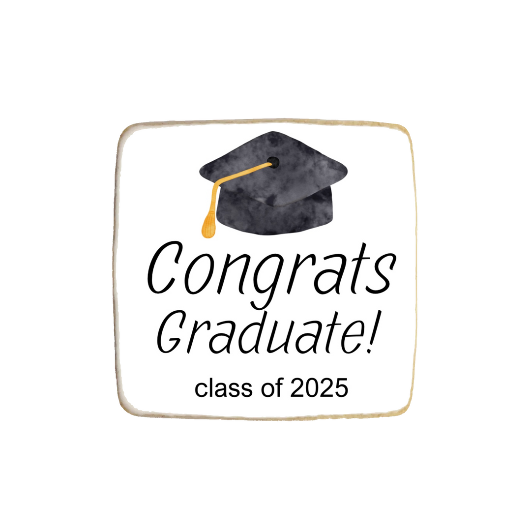 "Congrats Graduate" Class of 2025 Graduation Custom Cookies – ModernBiteLA