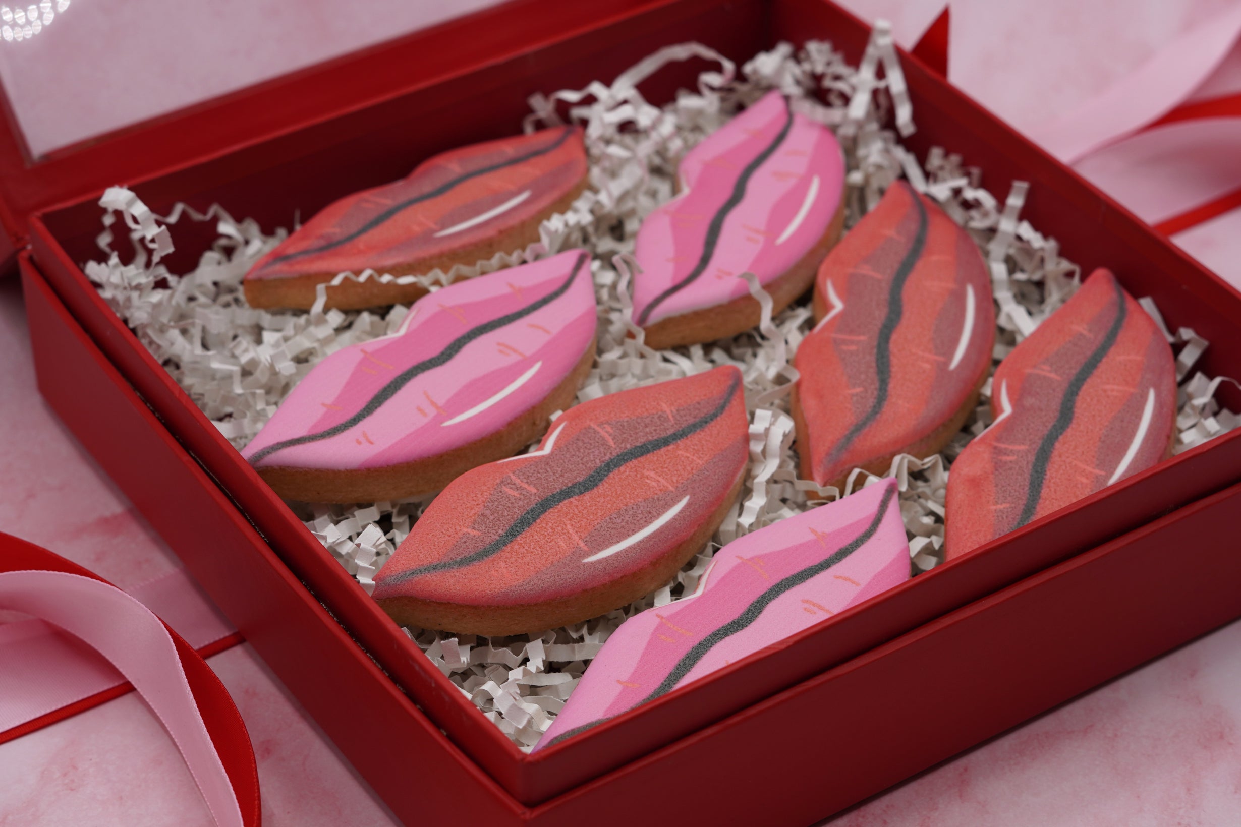 Lip Shaped Custom Cookies – ModernBiteLA